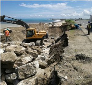 MTOP construye muro de enrocado para proteger la Ruta del Spondylus ...