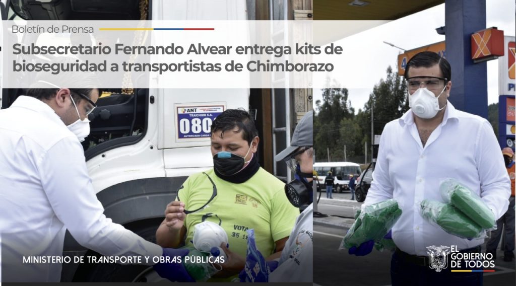 Subsecretario de concesiones entrega kits de bioseguridad a ...