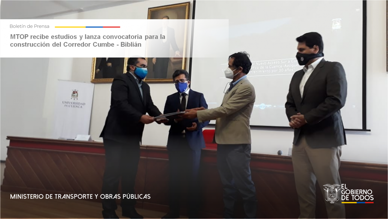 MTOP recibe estudios y lanza convocatoria para la construcción del Corredor Cumbe – Cuenca ...