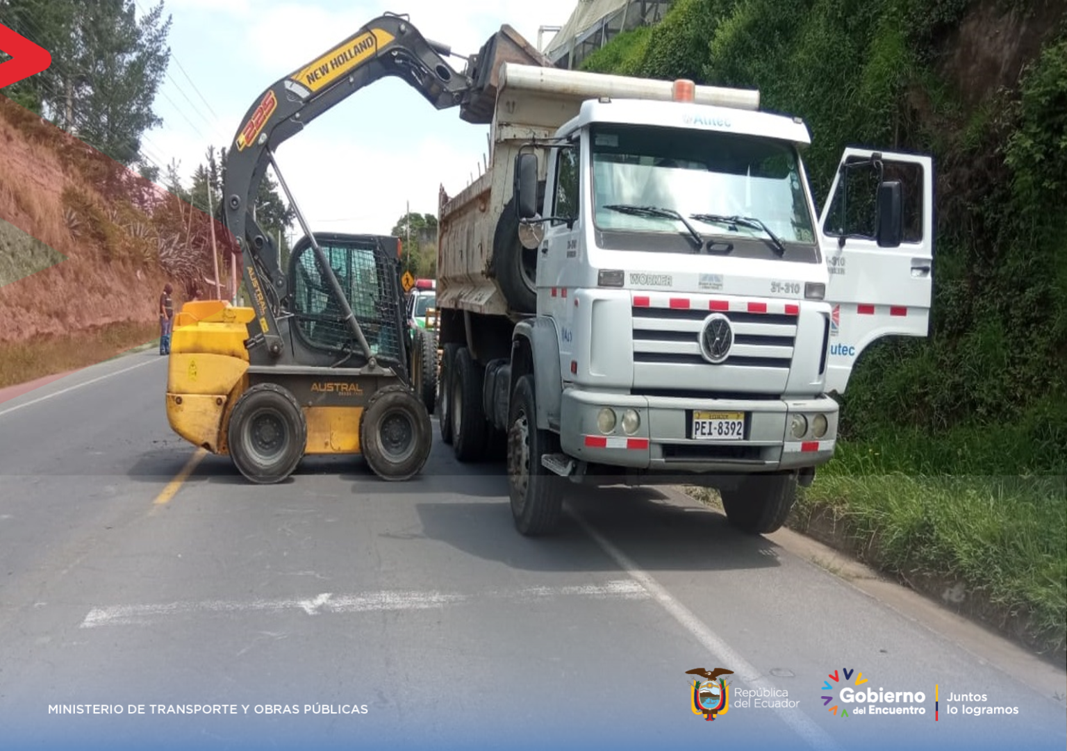 MTOP inicia proceso de contratación para el mantenimiento de un tramo de la carretera Cusubamba ...