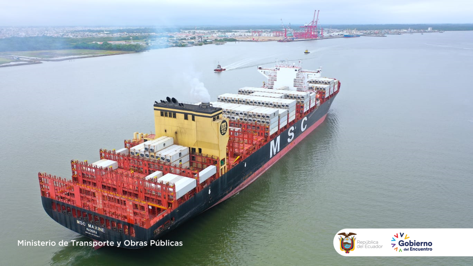 El buque MSC MAXINE uno de los más grandes del mundo arribó a Puerto ...