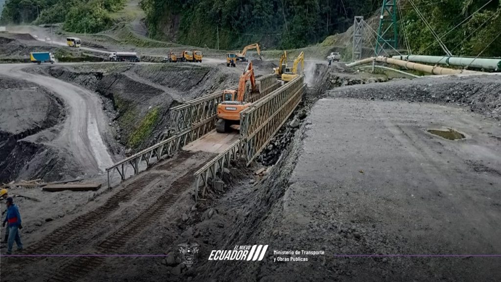 Cumplimos con los plazos en la instalación del puente en el río Marker ...